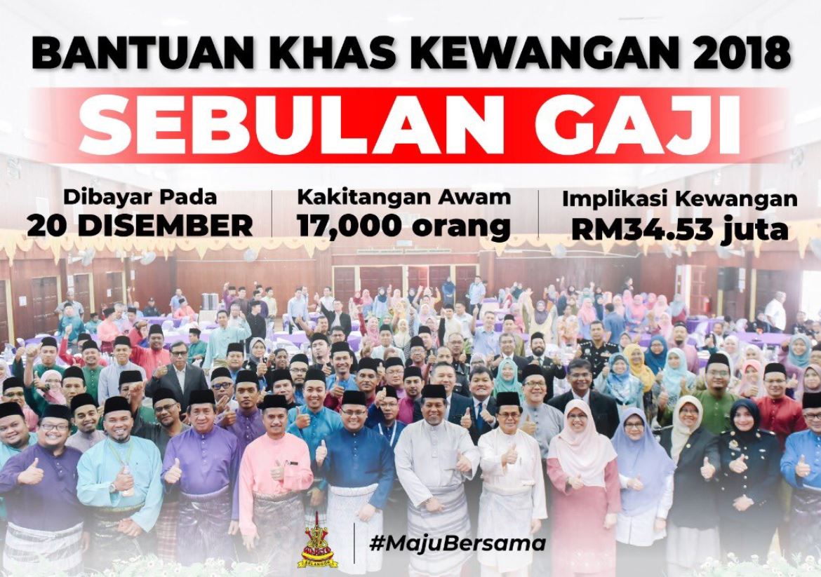 Sebulan Gaji! Penjawat Awam Negeri Selangor Terima Bantuan Khas Bermula Hari Ini!